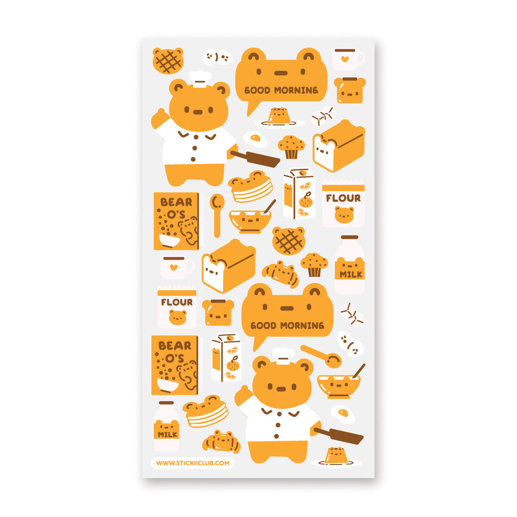 Bear-y Good Morning Sticker Sheet – STICKII