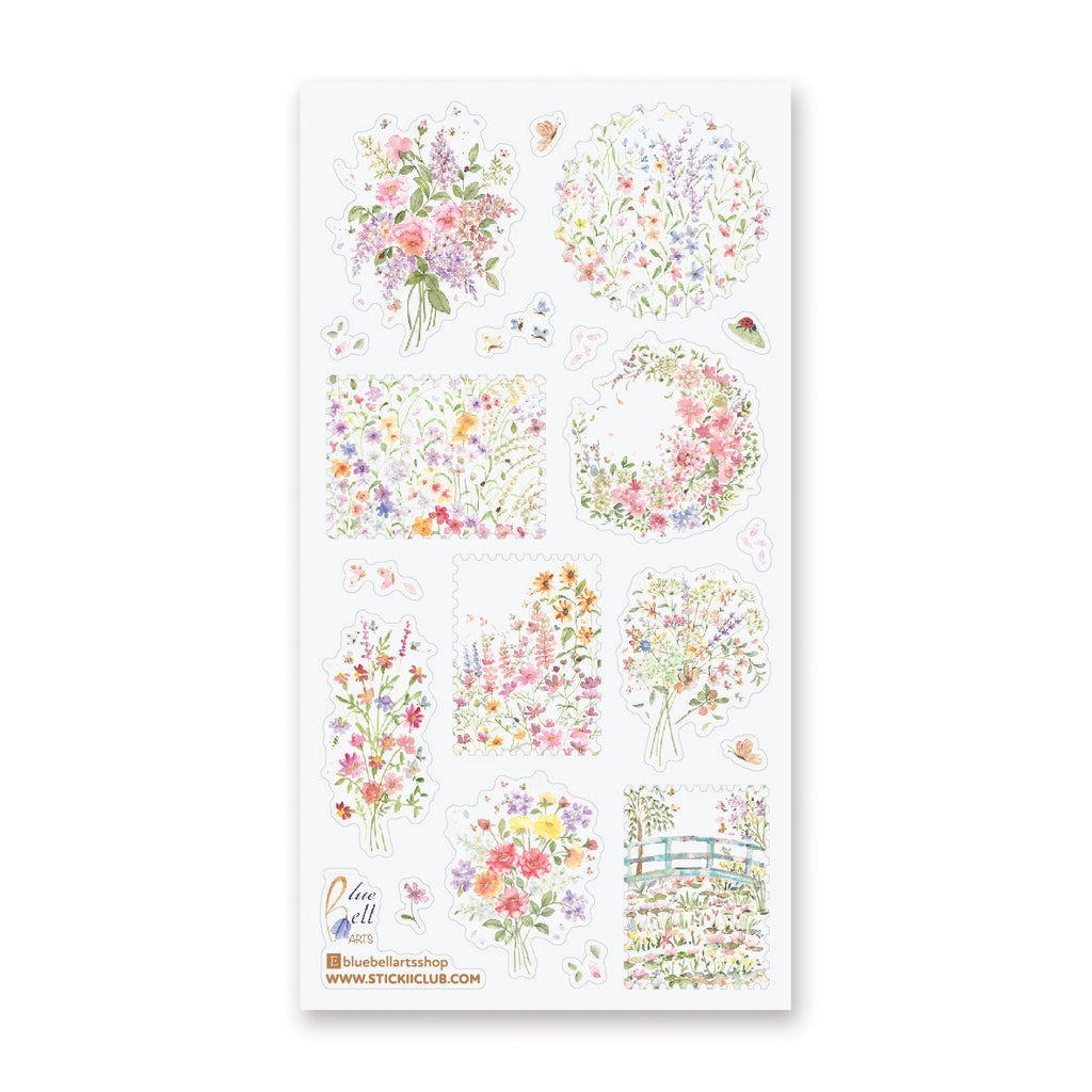 Pastel Bloom Sticker Sheet – STICKII