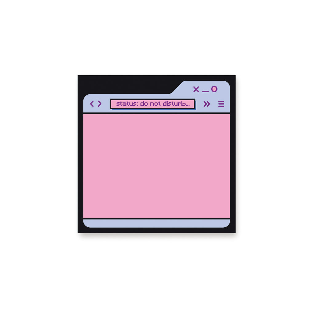 Y2K Do Not Disturb Notepad – STICKII