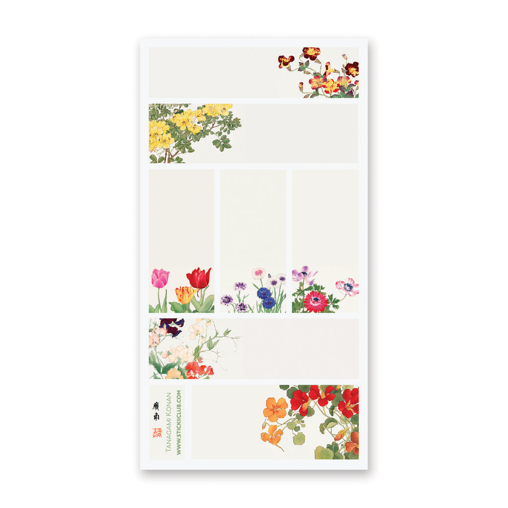 Smell the Flowers' Labels Sticker Sheet – STICKII