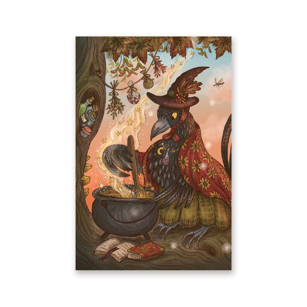 Crow’s Cauldron Magic Postcard – STICKII