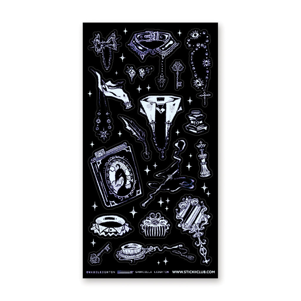Gothic Accessories Sticker Sheet – STICKII