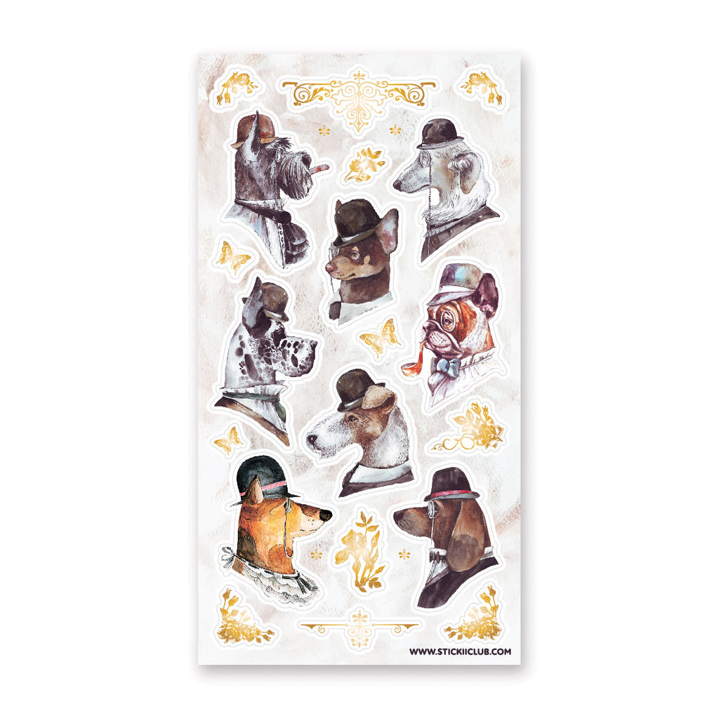 Dapper Dogs Sticker Sheet – STICKII