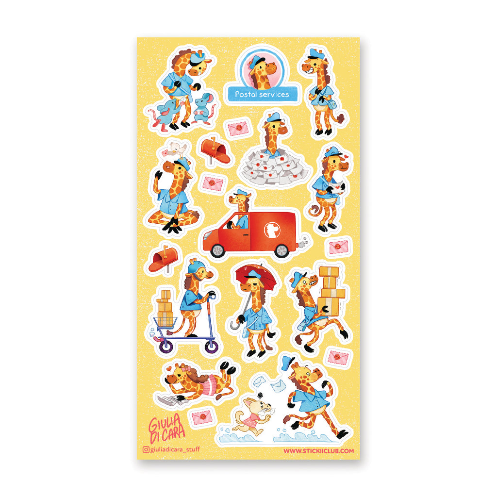 Giraffe Post Sticker Sheet – STICKII