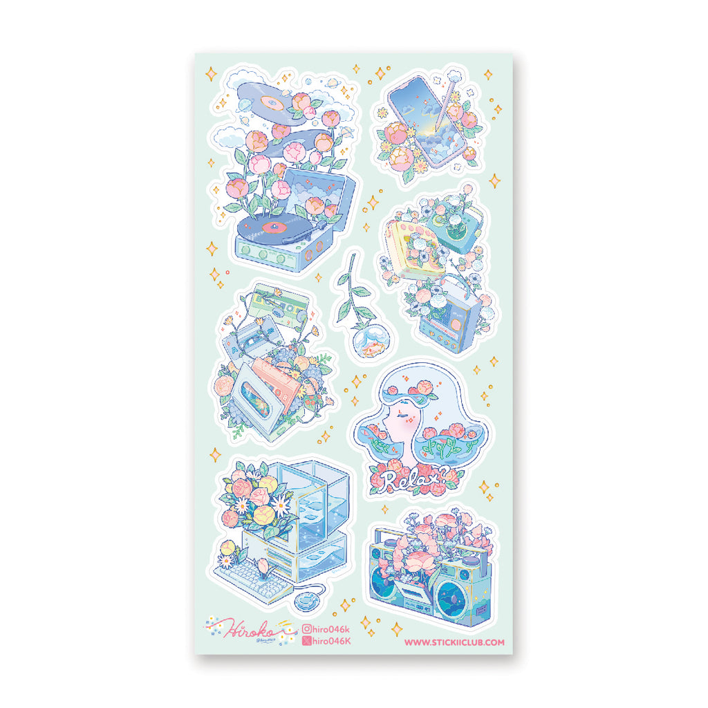 Electric Bliss Sticker Sheet – STICKII