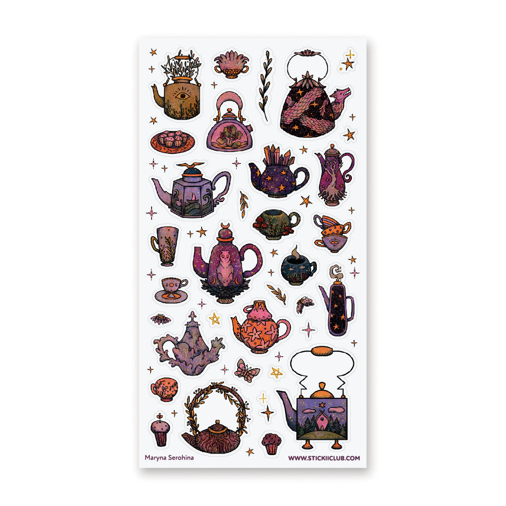 Starbrewed Tea Party Sticker Sheet – STICKII