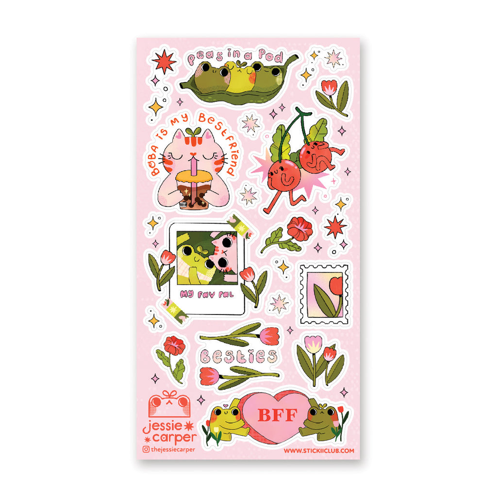 Hoppy Friends Forever Sticker Sheet – STICKII