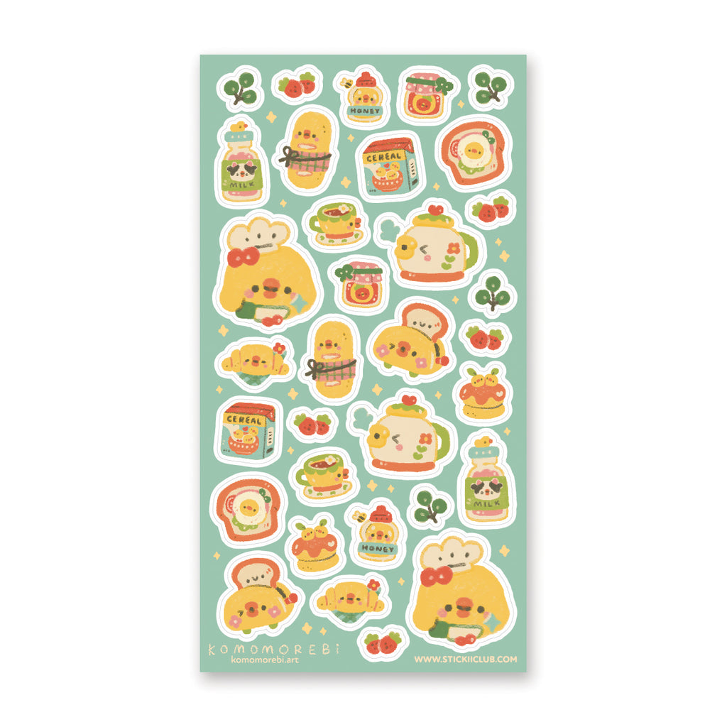 Yummy Ducky Breakfast Sticker Sheet – STICKII