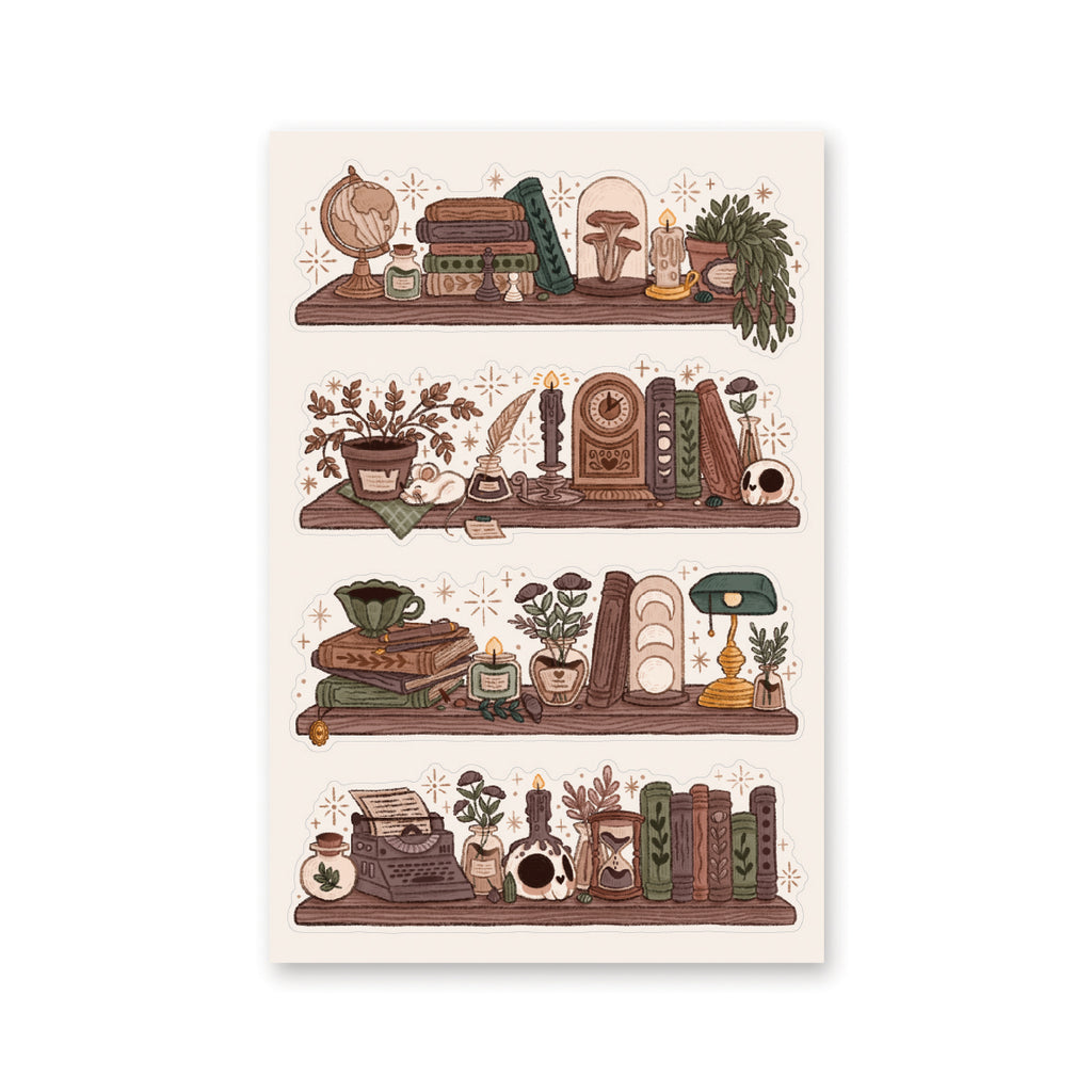 On my Shelves Postcard/Sticker – STICKII