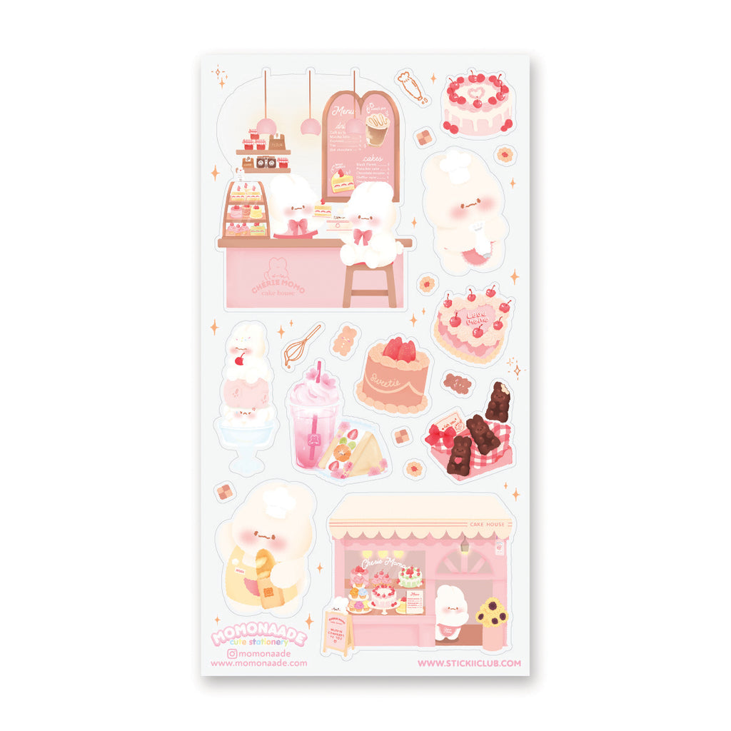 Cherie Cake House Sticker Sheet – STICKII