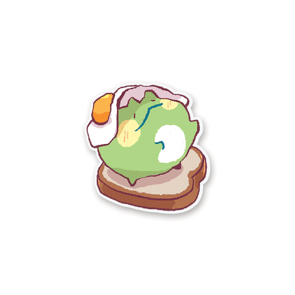 Froggy Eggy Toast Sticker – STICKII