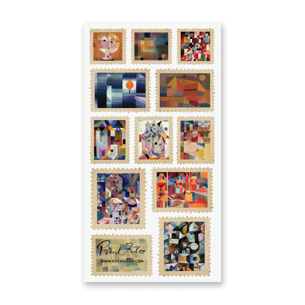 Abstract Art Stamps Sticker Sheet – STICKII