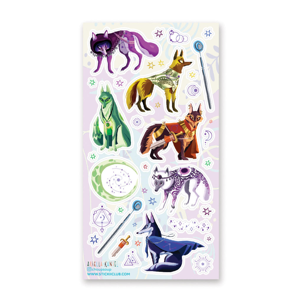 Lunar Wolves Sticker Sheet – STICKII