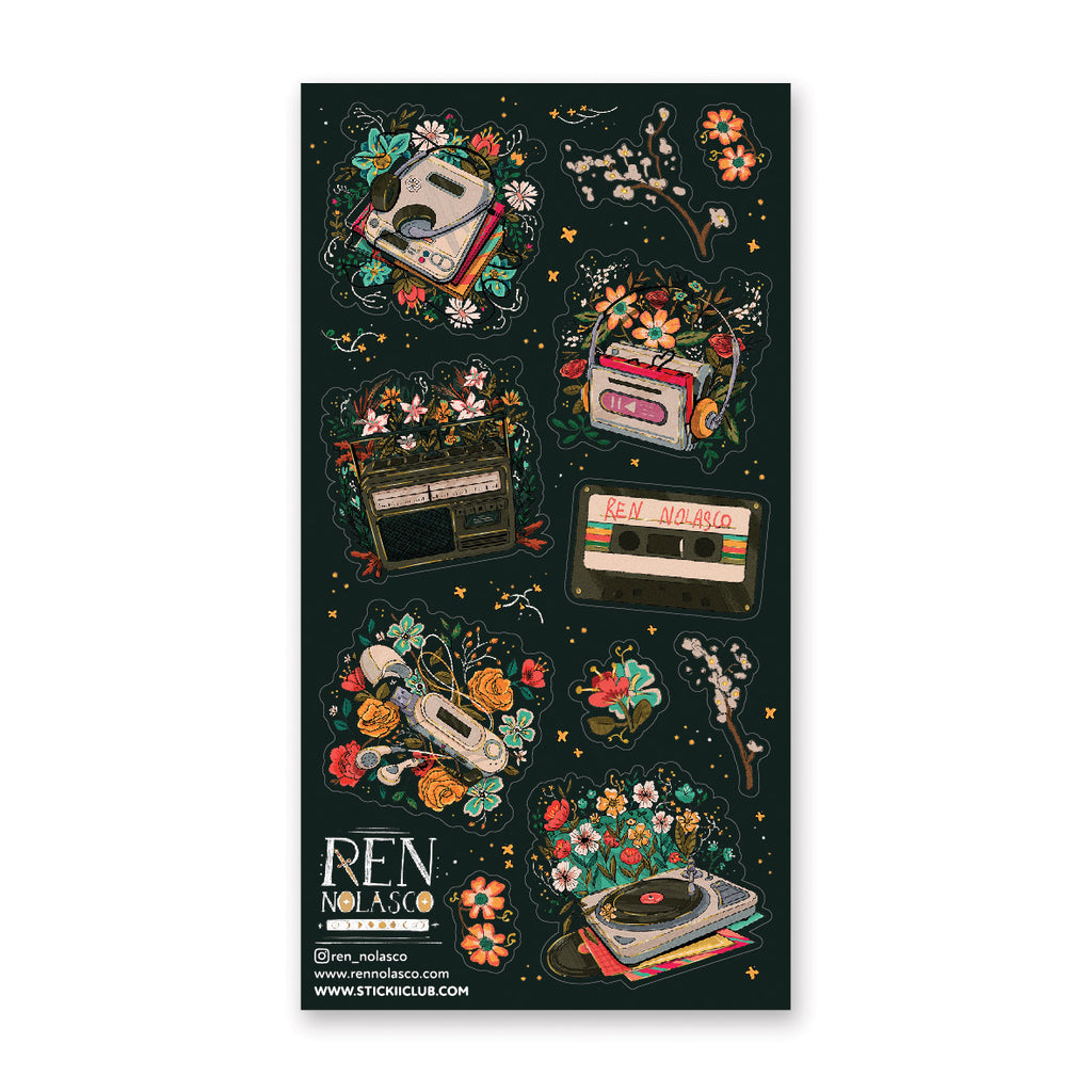 Blooming Music Sticker Sheet – STICKII