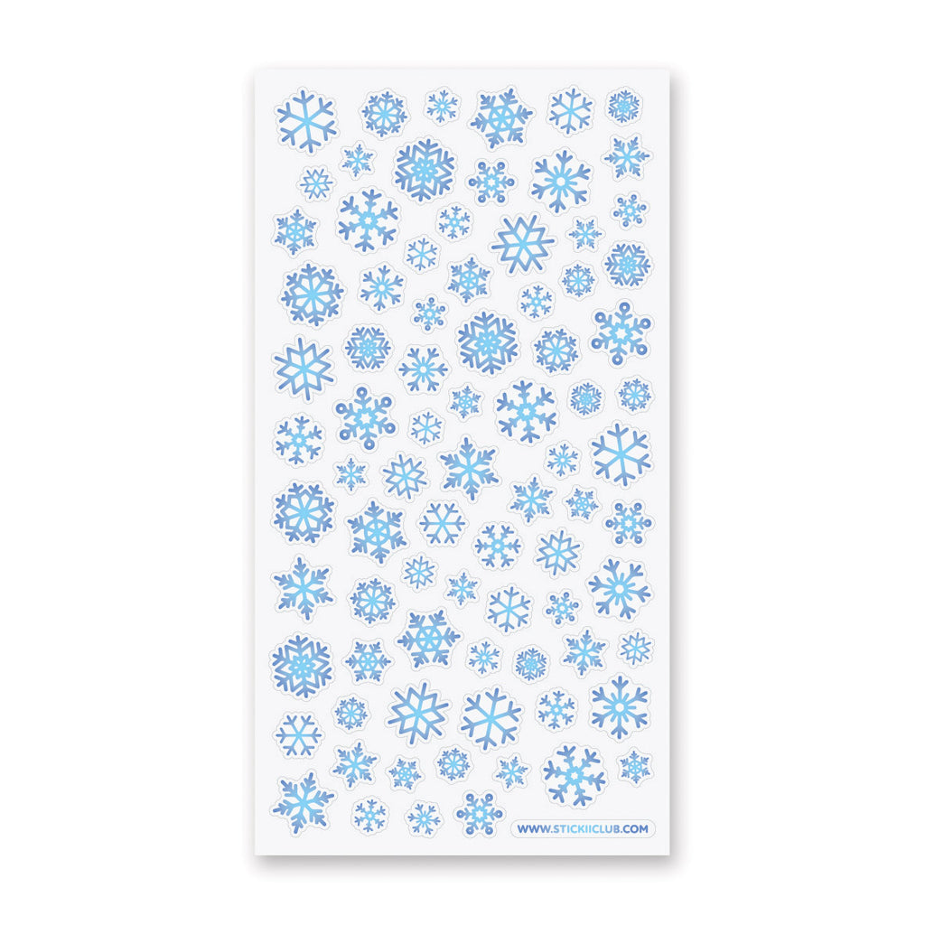 Shiny Snowflakes Sticker Sheet – STICKII