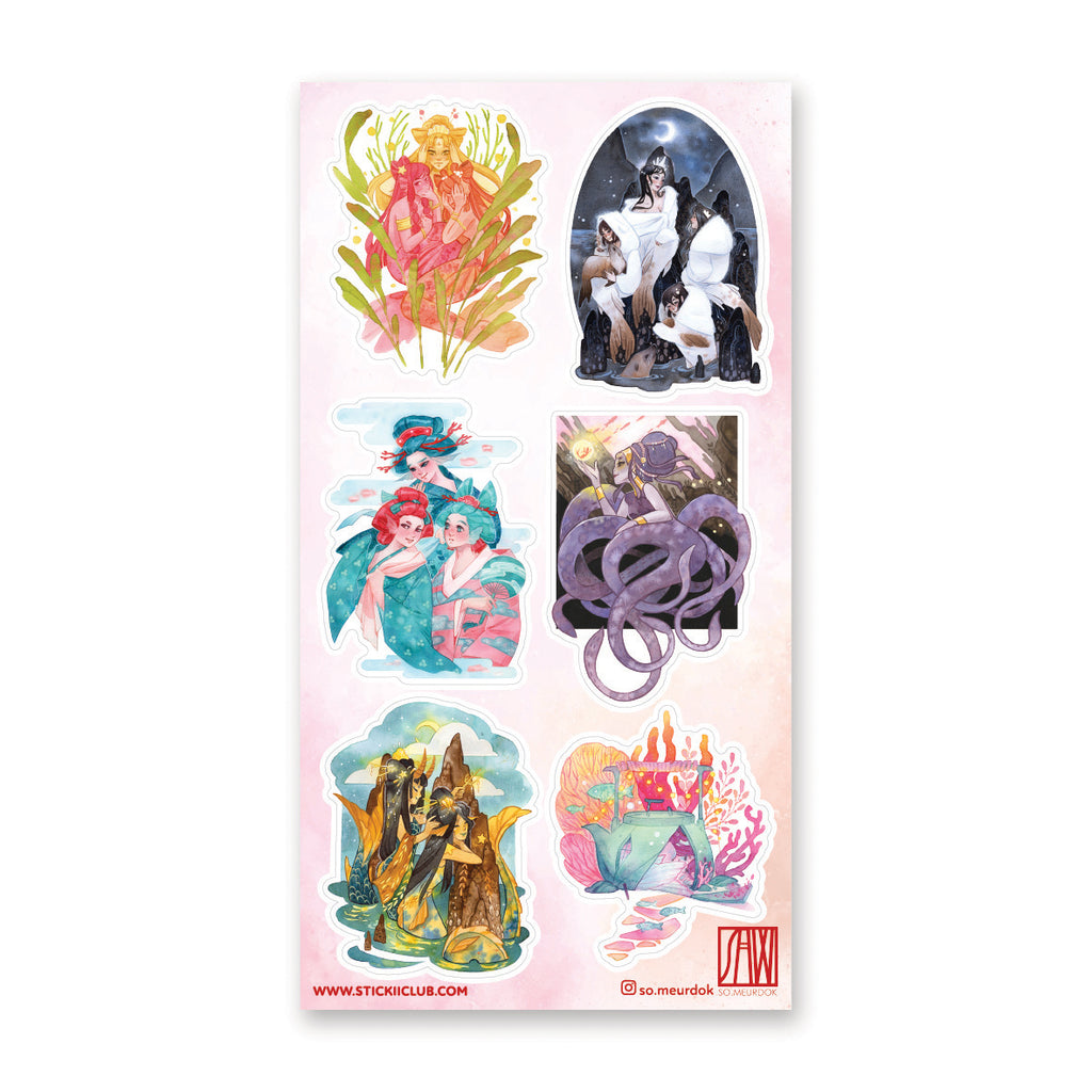Myths Beneath Tides Sticker Sheet – STICKII