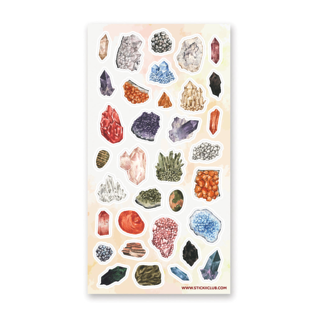 Colorful Crystals Sticker Sheet – STICKII