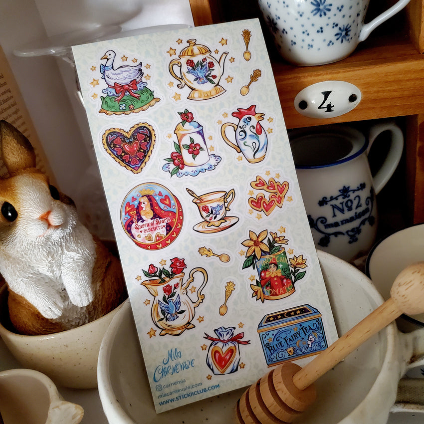 Vintage Tea Party Sticker Sheet – STICKII