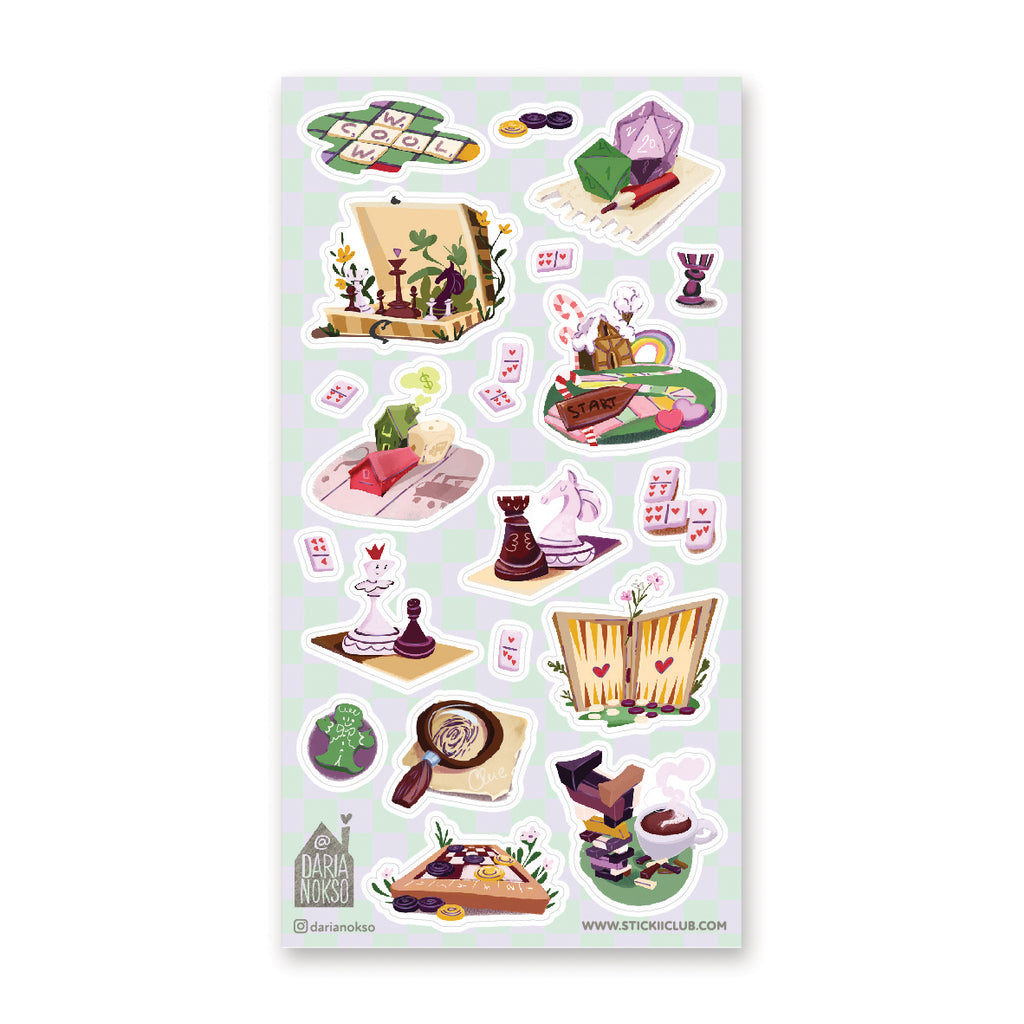 Fun & Board Games Sticker Sheet – STICKII