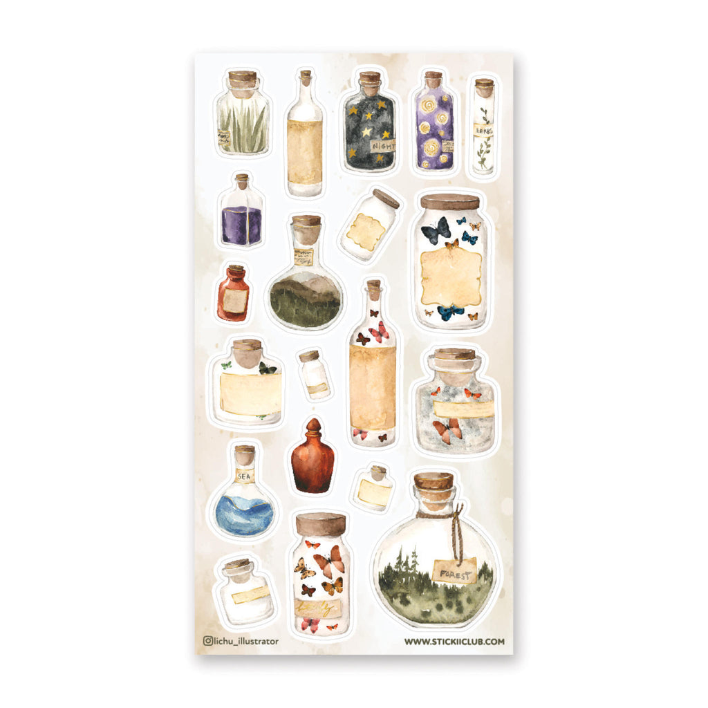 Bottled Nature Sticker Sheet – STICKII