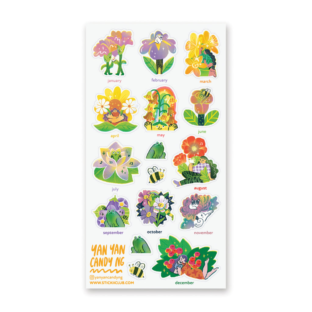 Flower Power Sticker Sheet – STICKII