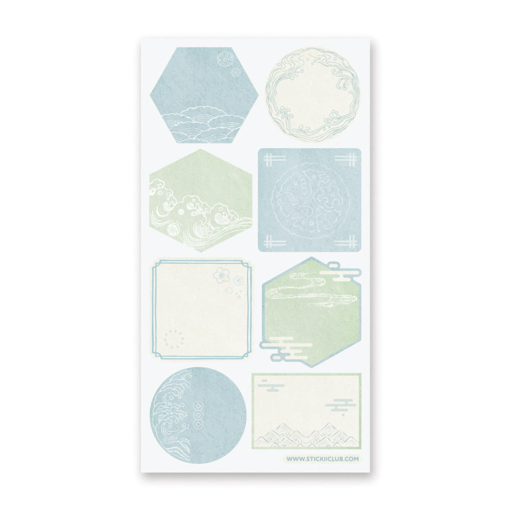 Japanese Design Labels Sticker Sheet – STICKII