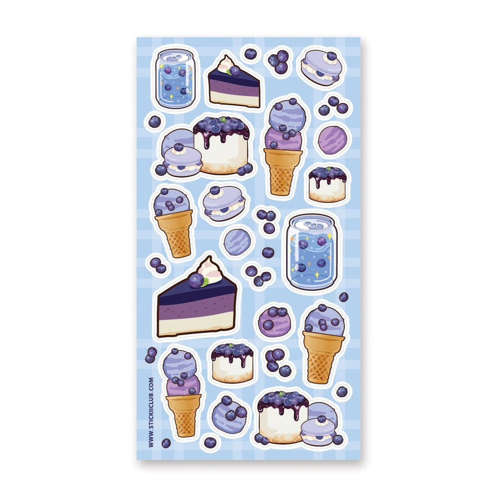 Crazy About Blueberries Sticker Sheet – STICKII