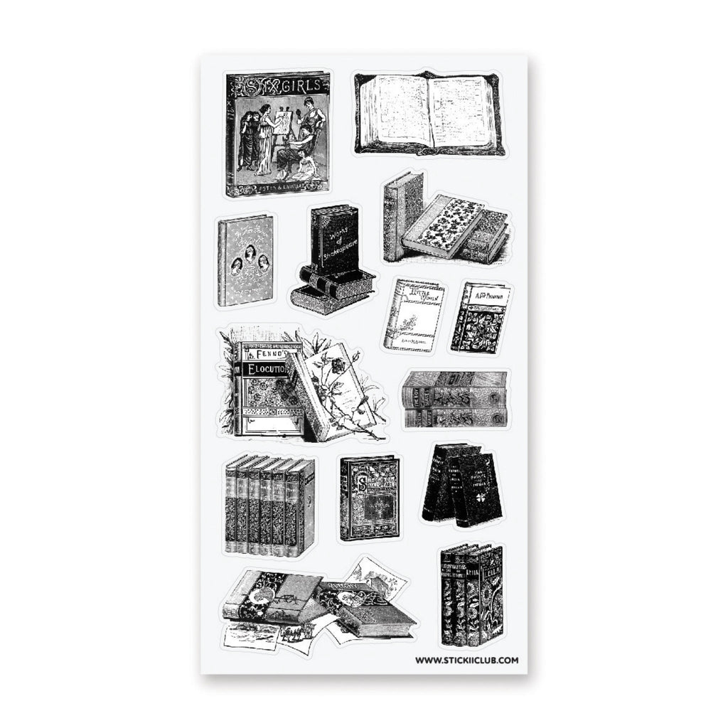 Antique Library Sticker Sheet – STICKII