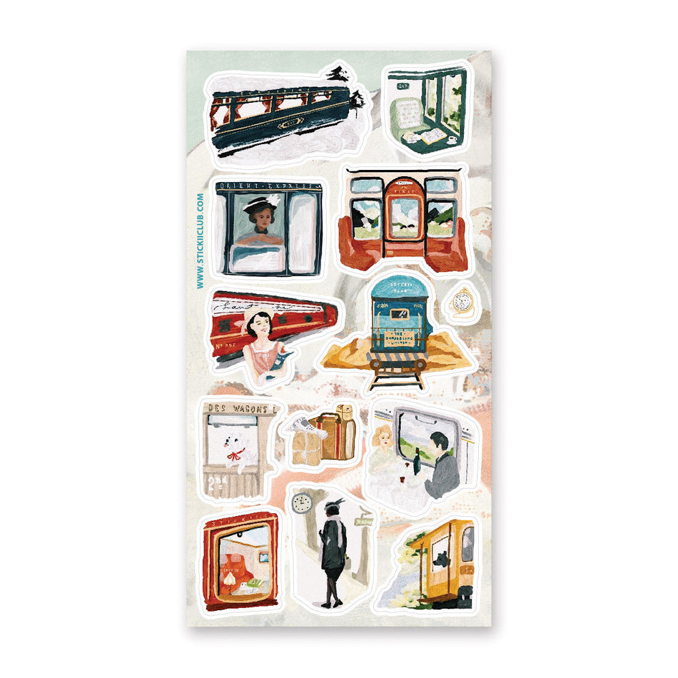 Travelling by Train Sticker Sheet – STICKII