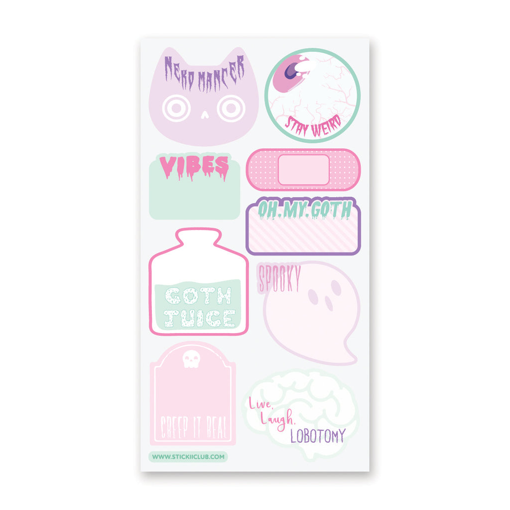 Live Laugh Lobotomy Labels Sticker Sheet – STICKII