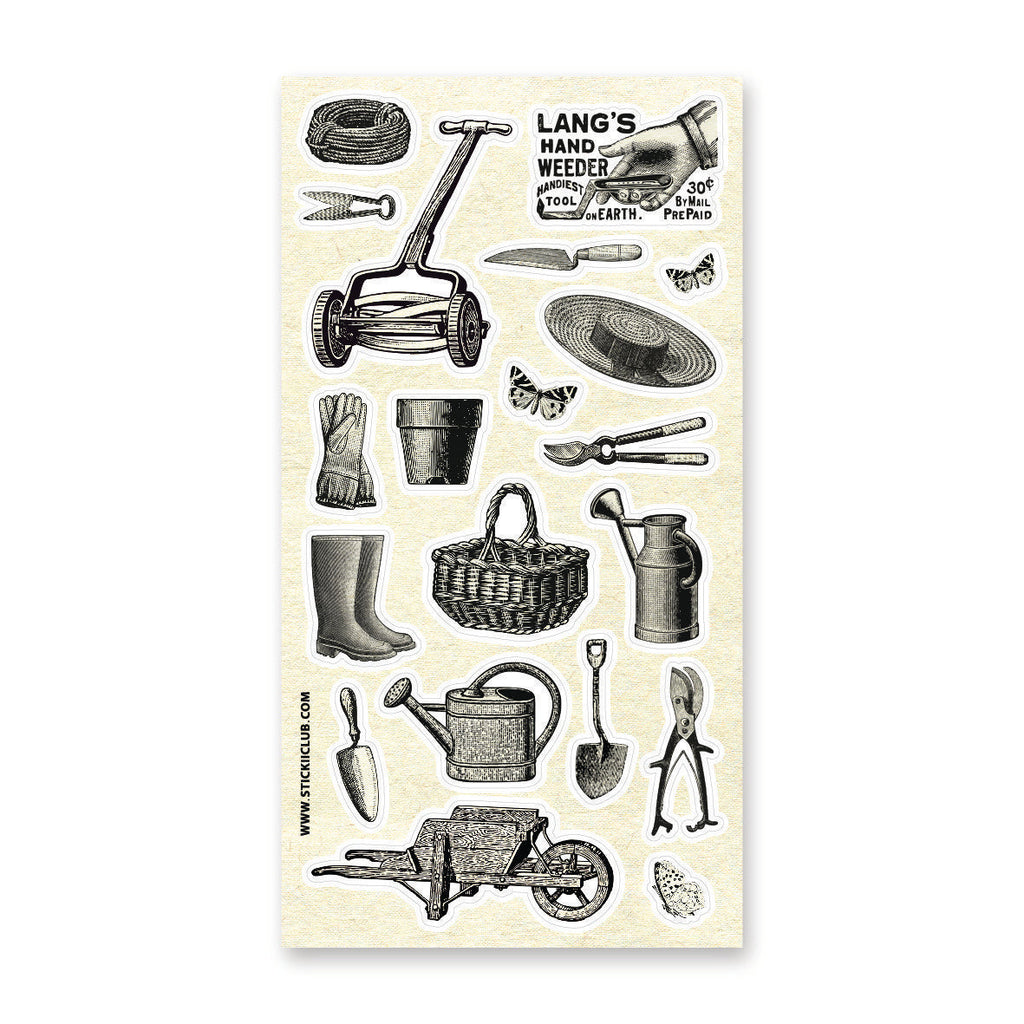 Gardening Tools Sticker Sheet – STICKII