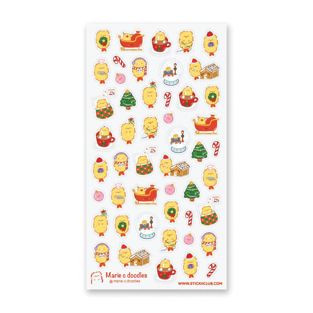 Holiday Shrimp Tempura Sticker Sheet – STICKII