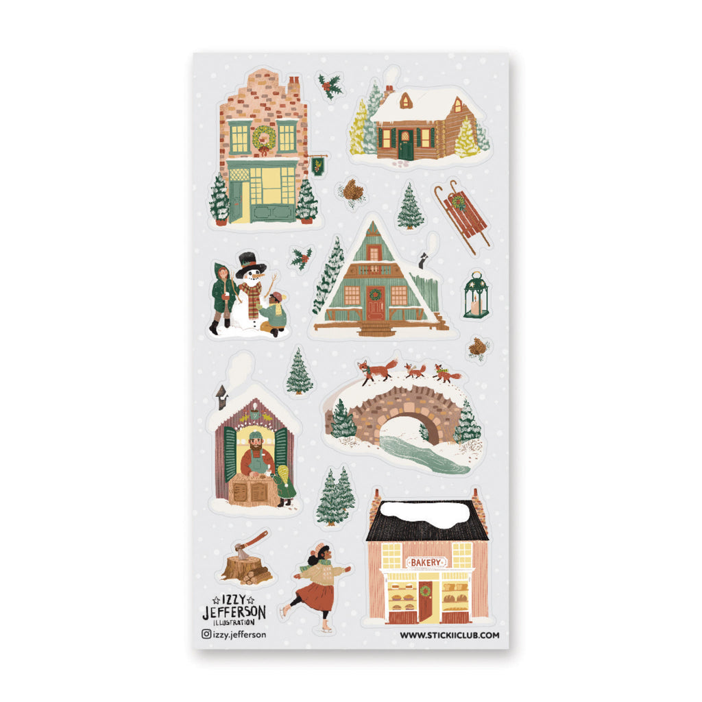 Winter Village Sticker Sheet – STICKII