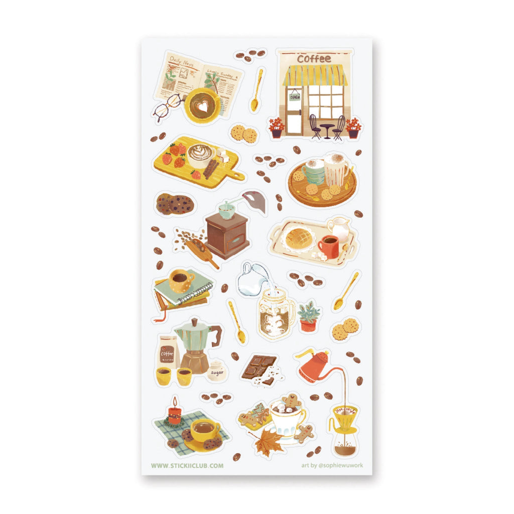 My Favorite Cafe Sticker Sheet – STICKII