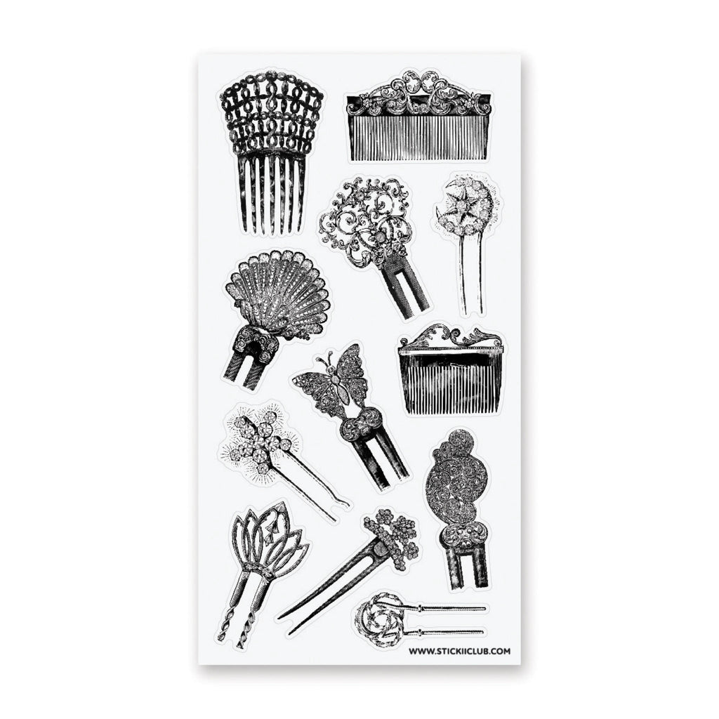 Vintage Hair Accessories Sticker Sheet – STICKII